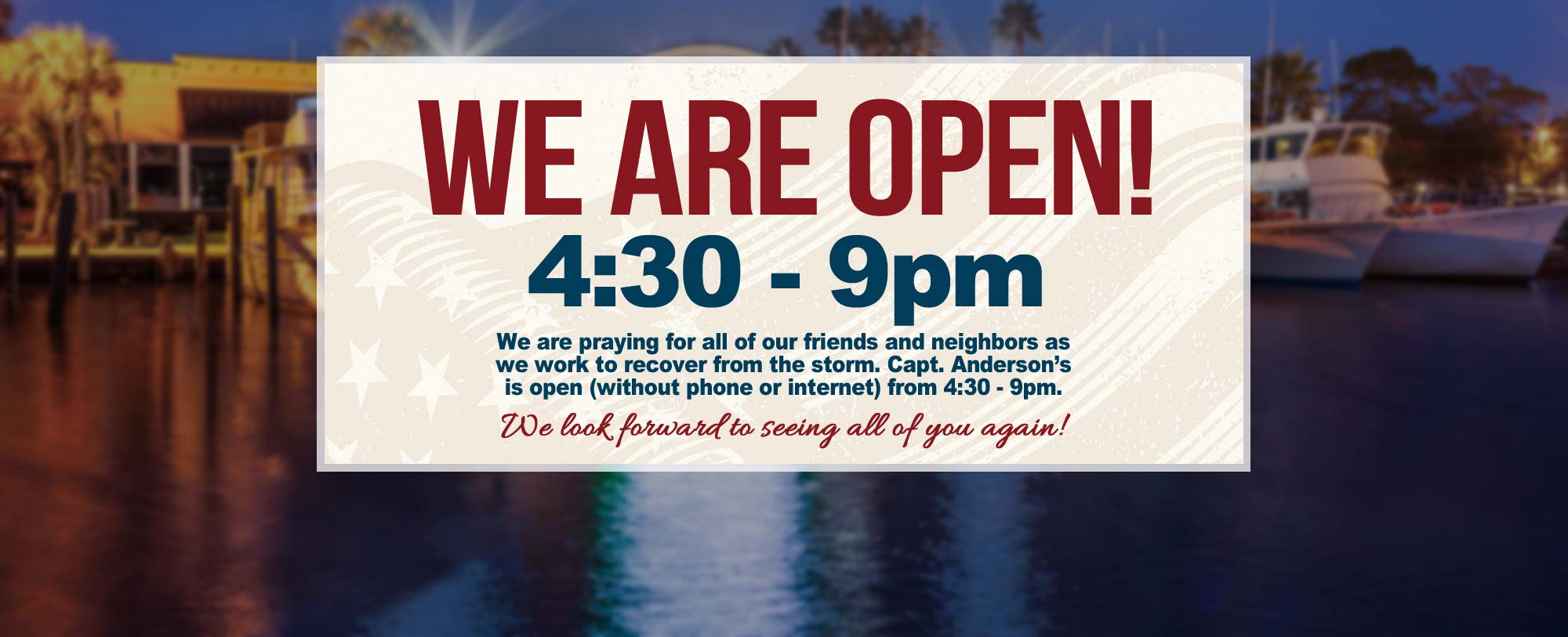 Panama City Beach Restaurant - Capt. Anderson's Restaurant & Waterfront ...